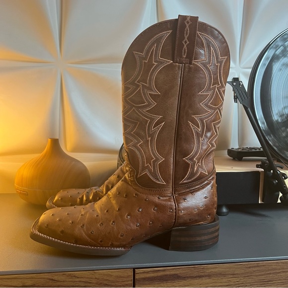 Cavendars | Shoes | Cavender Square Toed Ostrich Boots | Poshmark